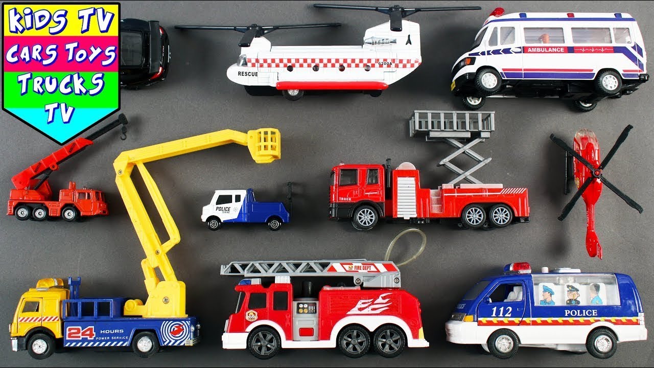 Learn About Emergency Vehicles Toys for Kids - YouTube