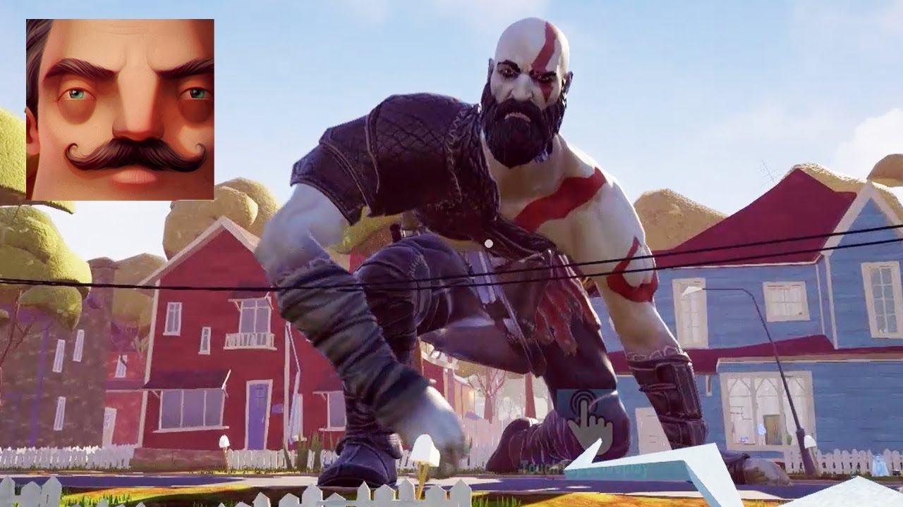 Hello Neighbor - My New Neighbor God of War Ragnarök Big Kratos Act 2 ...
