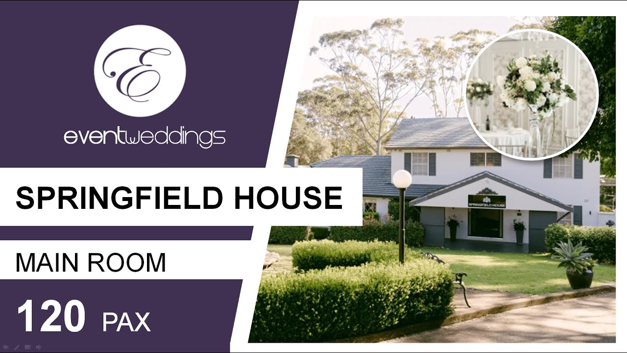 Springfield House Wedding