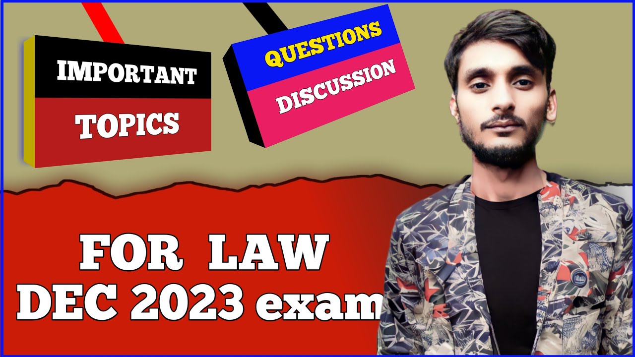 LAW & BCR- MOST IMPORTANT TOPICS FOR DECEMBER 2023 CA FOUNDATION EXAM ...