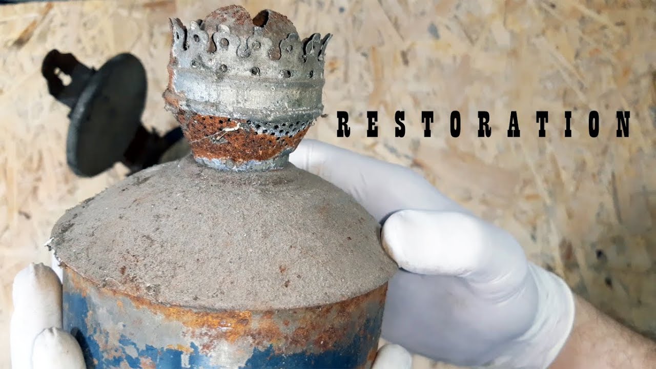 OIL LAMP RESTORATION, РЕСТАВРАЦИЯ КЕРОСИНОВОЙ ЛАМПЫ - YouTube