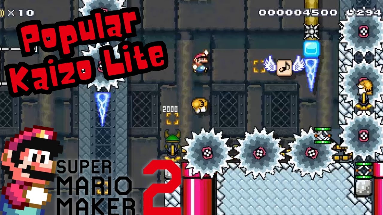 Popular Kaizo Lite Levels Super Mario Maker 2 - YouTube