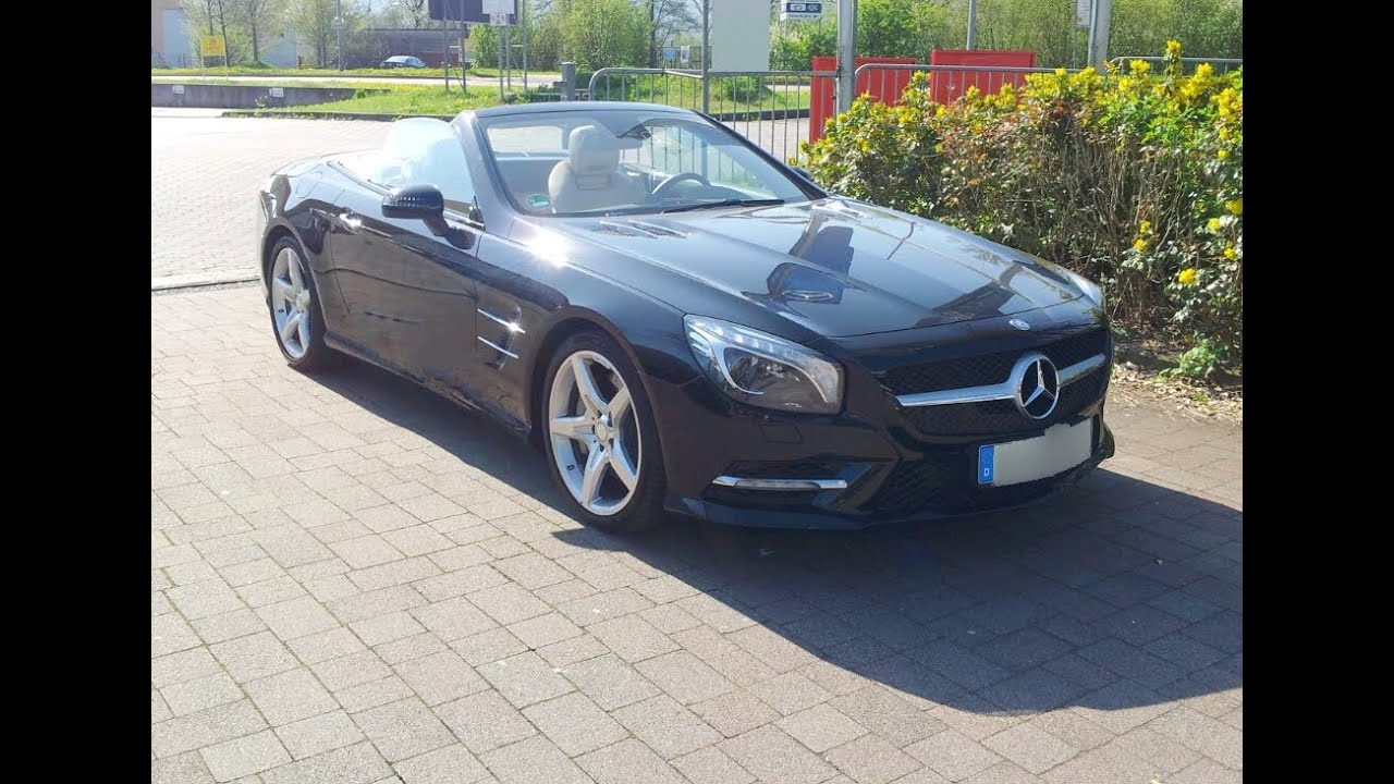 Mercedes SL 500 AMG Paket 435PS V8 Biturbo Sound - YouTube