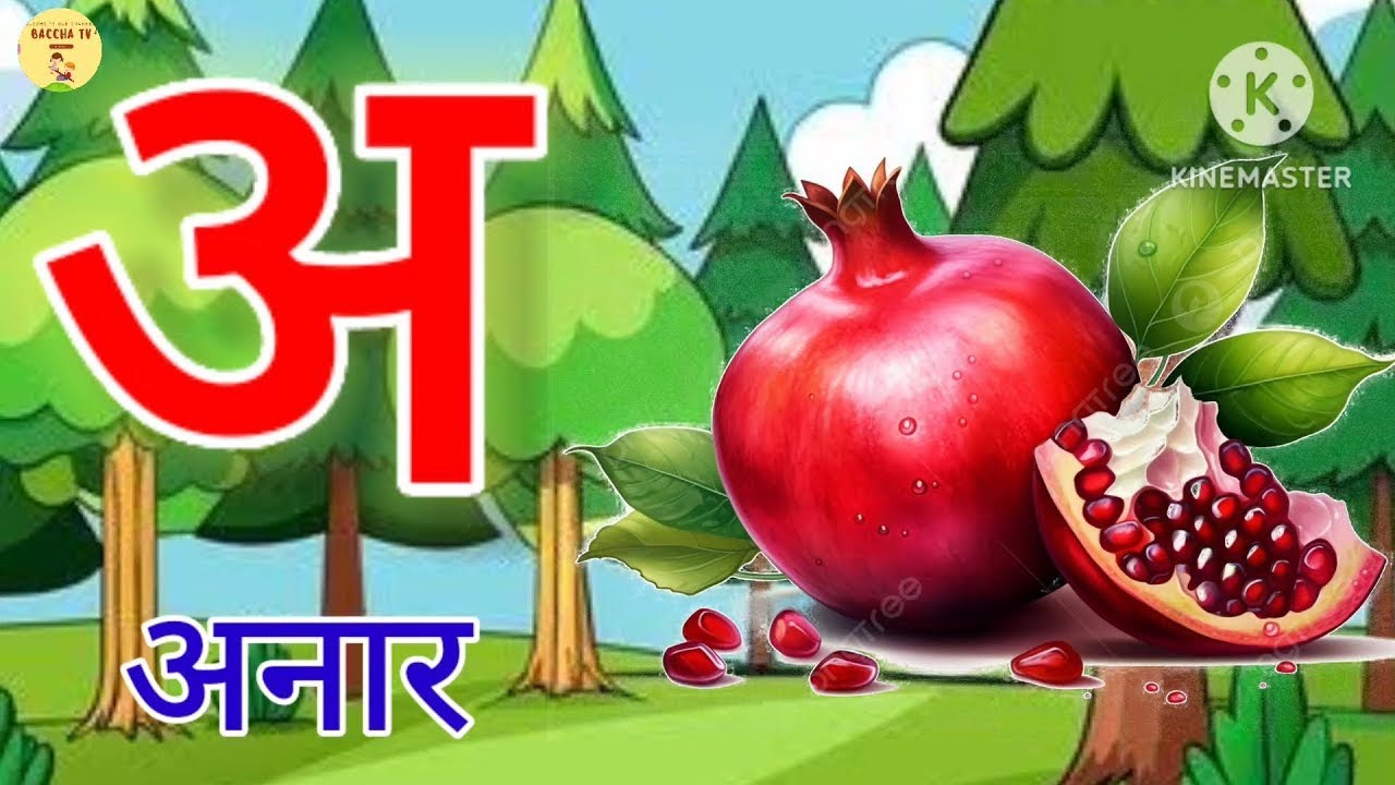 अ से अनार, a se anar, अ से ज्ञ, अ से अनार वर्णमाला, क से कबूतर,अआइई ...