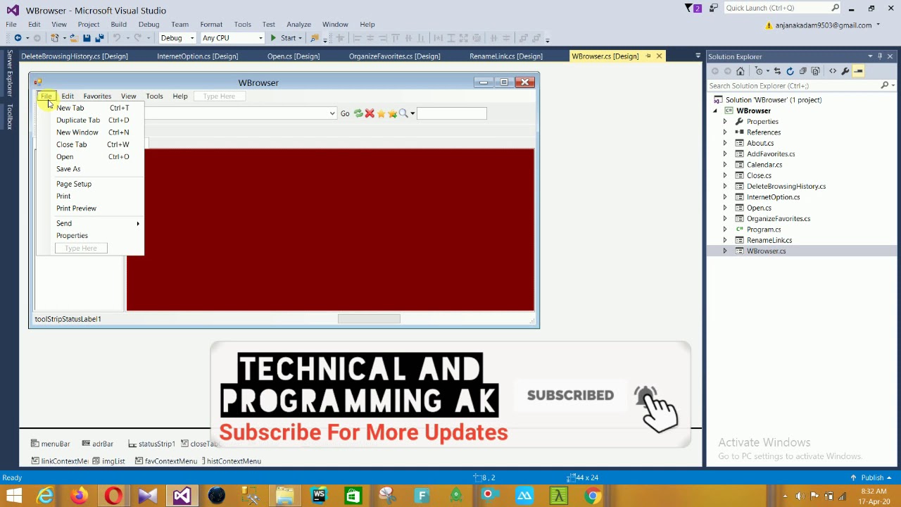 web browser project in c#.net with source code | c# mini project for ...