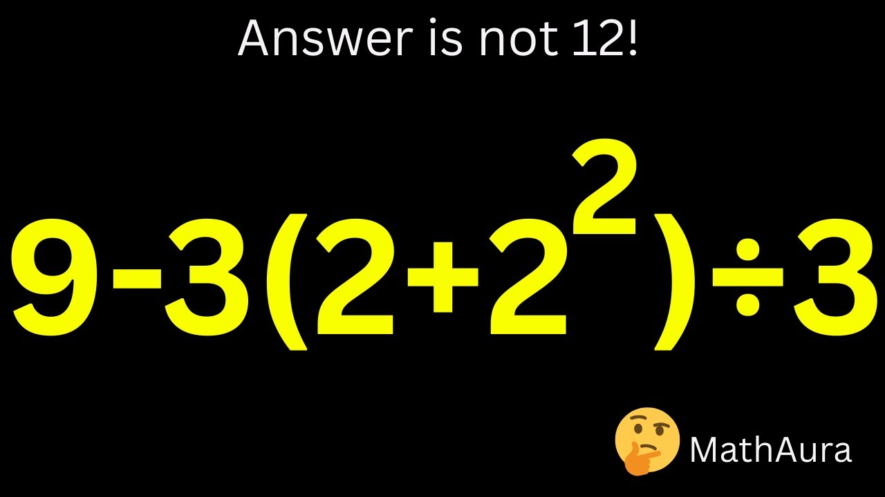 Simple Math? Watch Where People Mess Up 🤯 | MathAura - YouTube