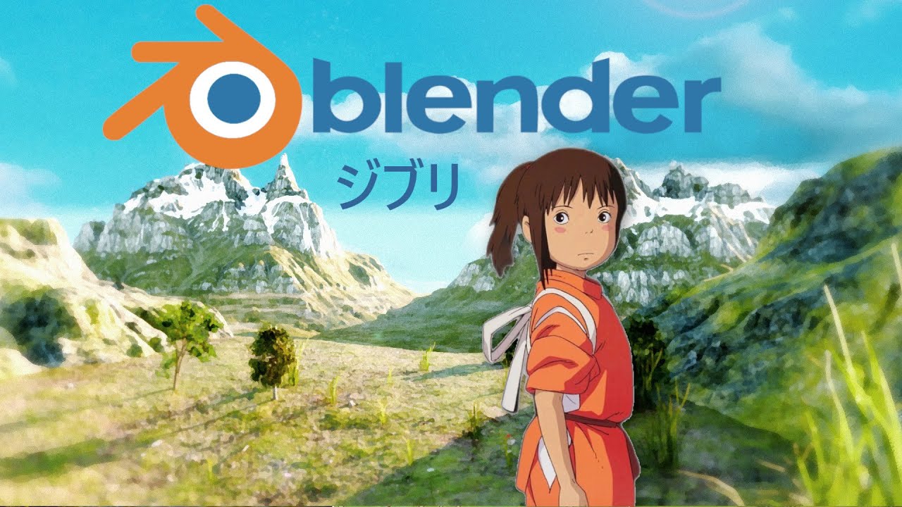 Creating A Studio Ghibli Landscape in MINUTES! - Blender Tutorial - YouTube