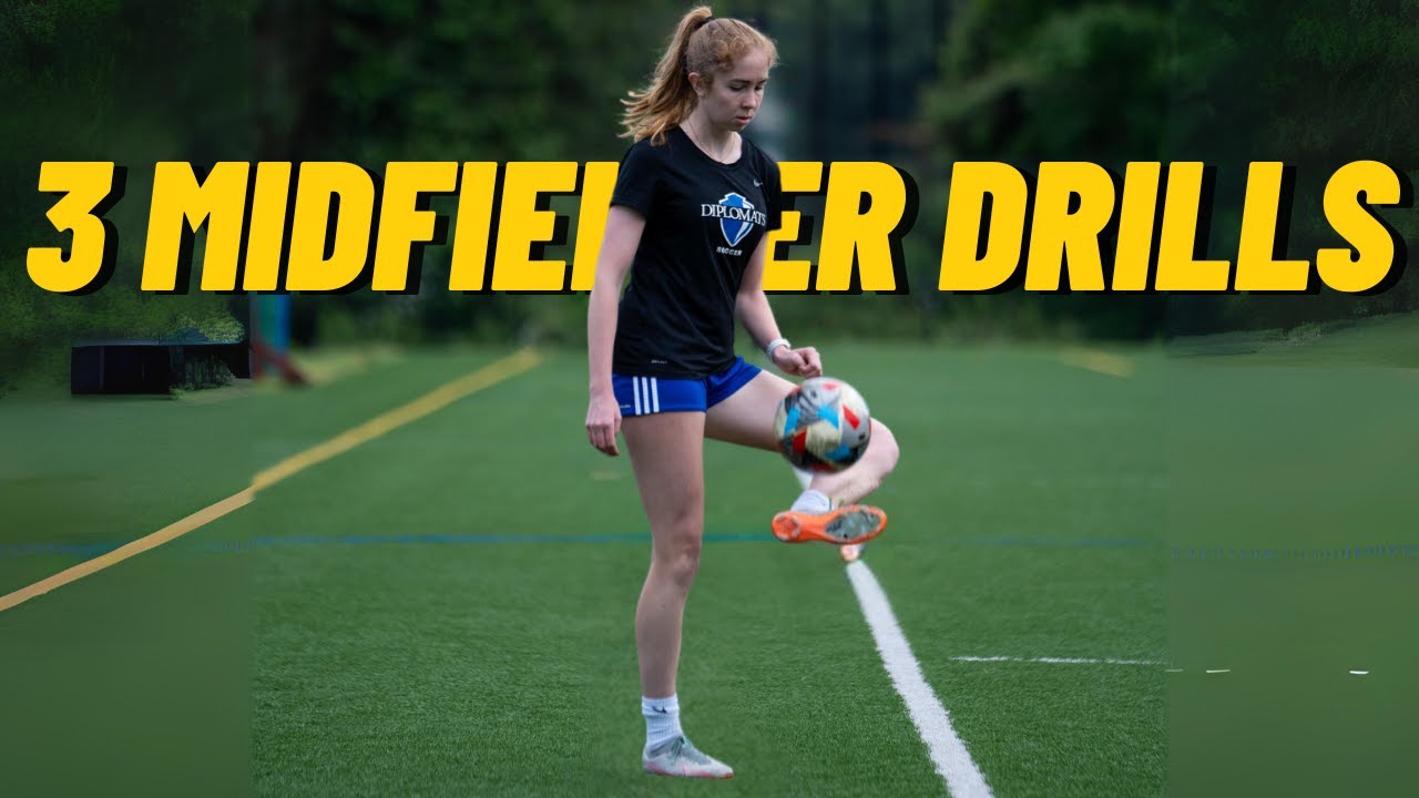 3 Midfielder Specific Drills With College Soccer Player - YouTube