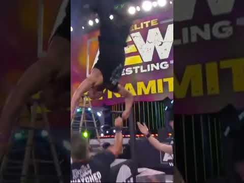 The time that Kip Sabian got knocked off the ladder on AEW Dynamite!