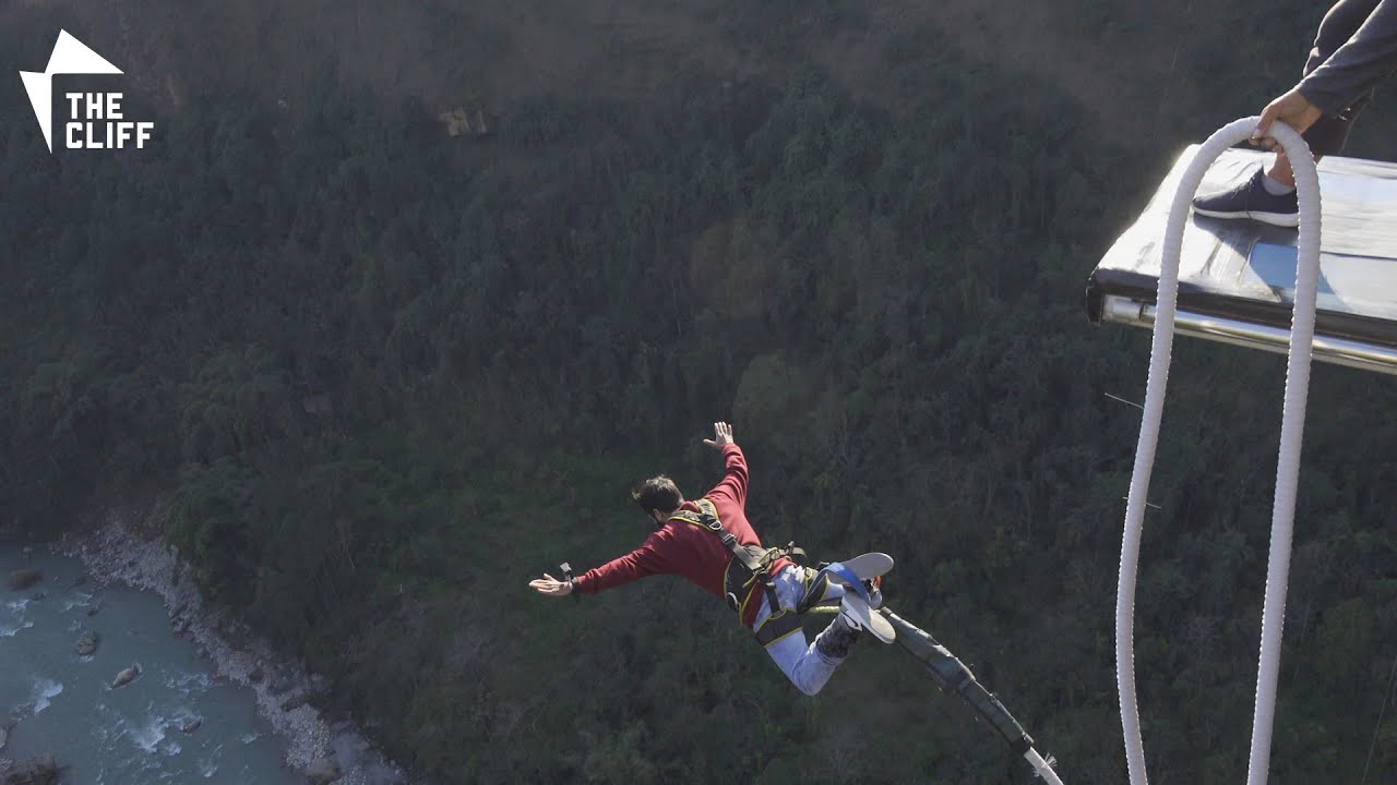 Bungee Jumping in Kusma | Kusma | The Cliff - YouTube