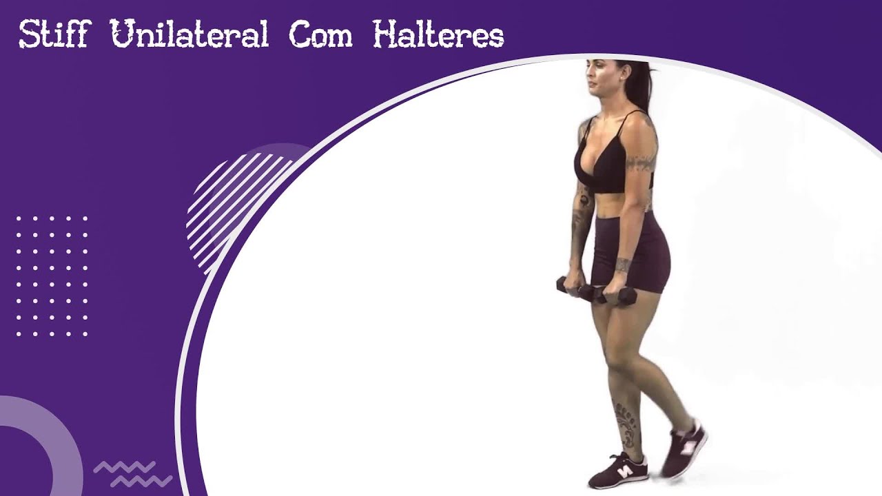 Stiff Unilateral Com Halteres - YouTube