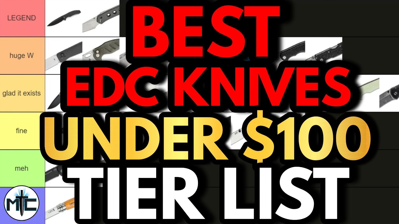 The BEST EDC Folding Knives Under $100 - 2024 TIER LIST! - YouTube