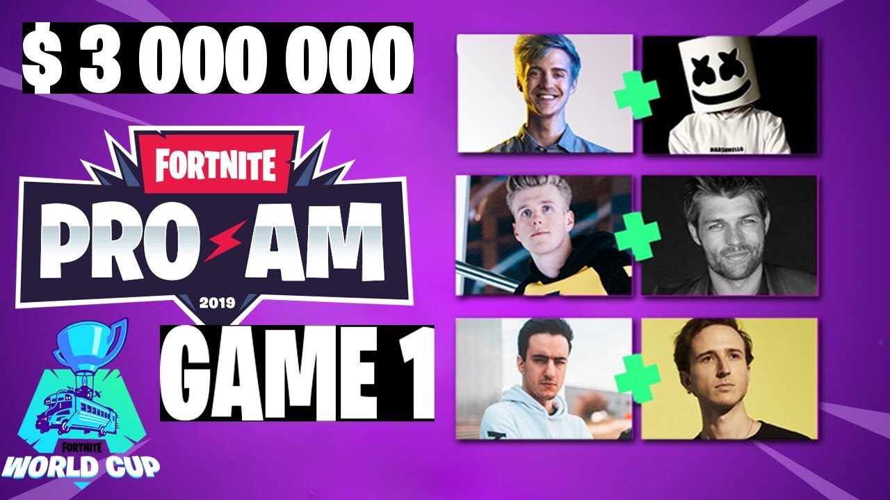 Fortnite PRO AM Game 1 Highlights New York Finals - WORLD CUP FORTNITE ...
