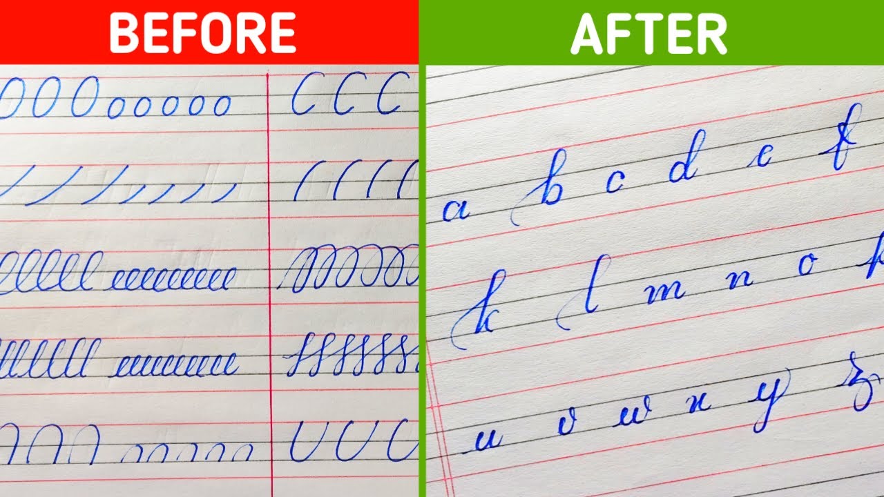 BASIC STROKES for BEGINNERS to IMPROVE Handwriting | - YouTube