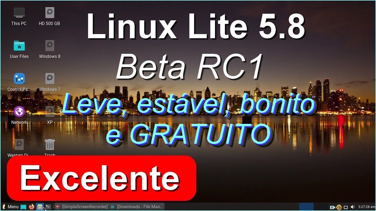 Lançamento da versão Beta Linux Lite 5.8 RC1 base Ubuntu. Leve Rápido ...