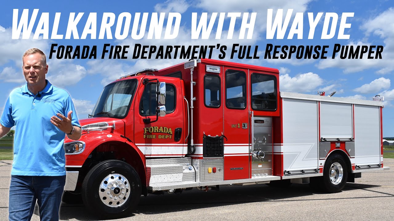Forada Fire Department's Full Response® Pumper by CustomFIRE - YouTube