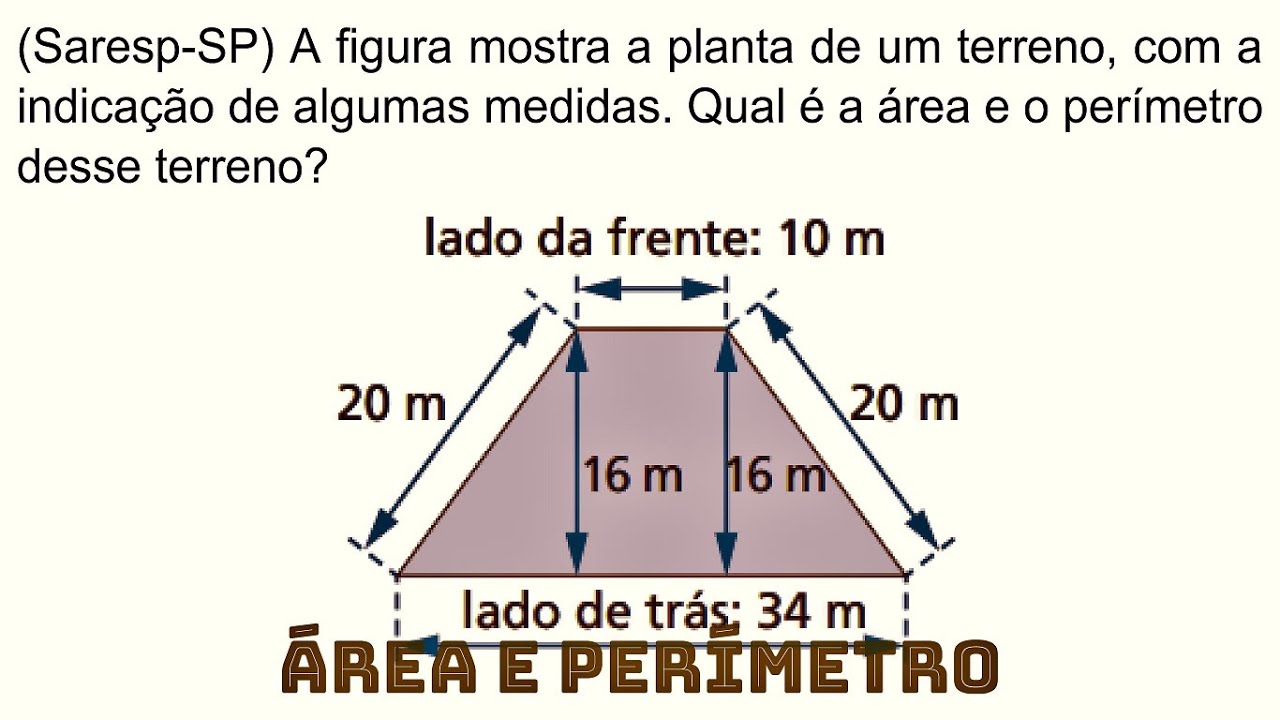 Q.02 - Área e Perímetro - Trapézio - YouTube