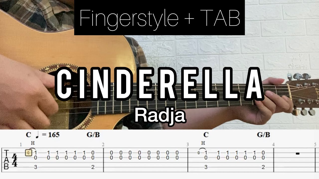 Radja - Cinderella | Fingerstyle Guitar (TABLATURE + CHORD) - YouTube