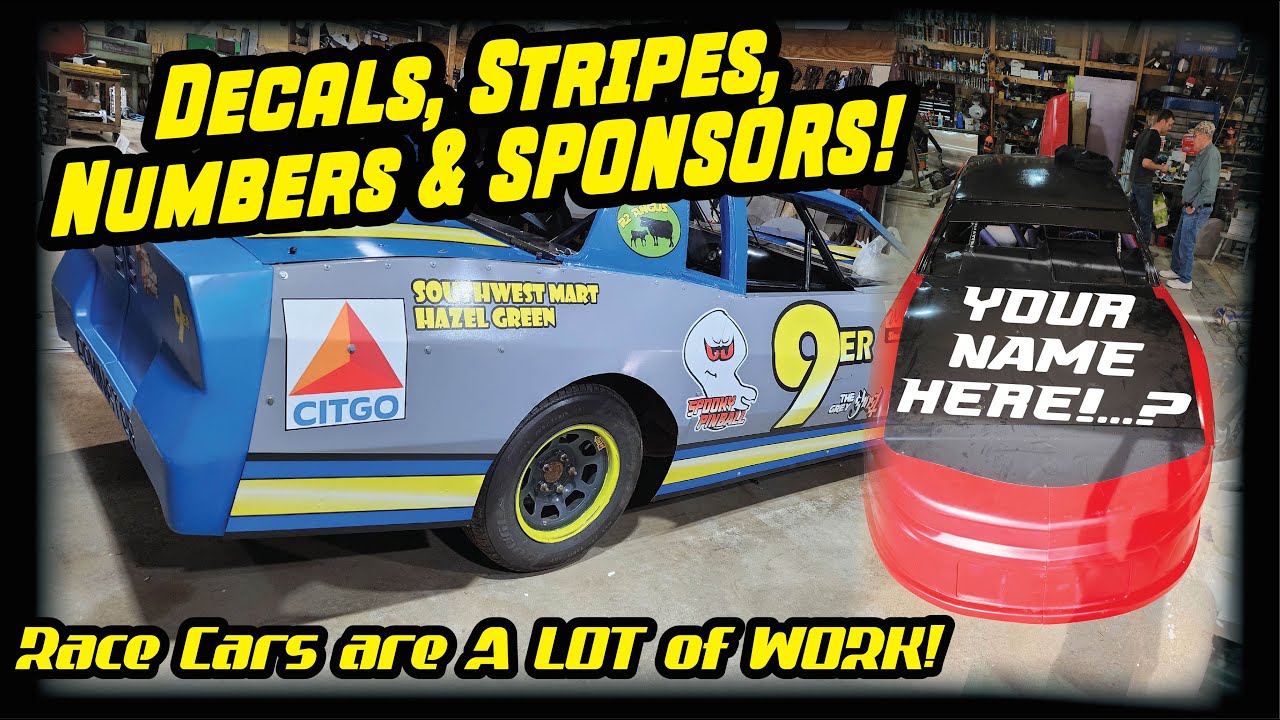 Decals Begin on Stock Car, Hobby Stock Complete! - YouTube