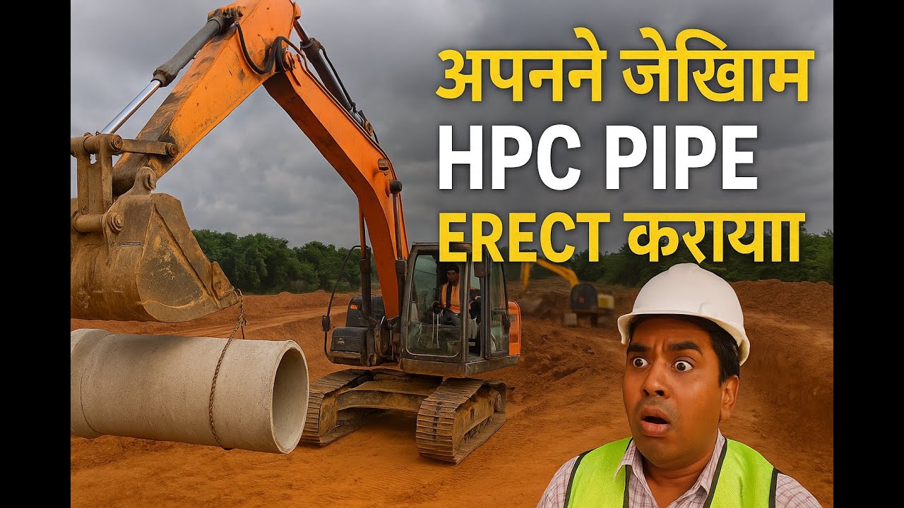 HPC Pipe Erection Apne Risk Pe ⚠️ |Hpc Pipe Erection Day 2 Dangerous ...