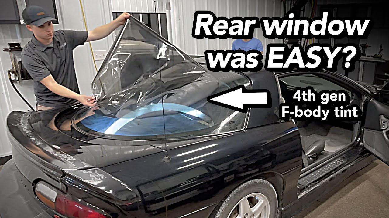 Camaro gets tinted! Rear glass was easy? - 4th Gen window tint - HUGE ...