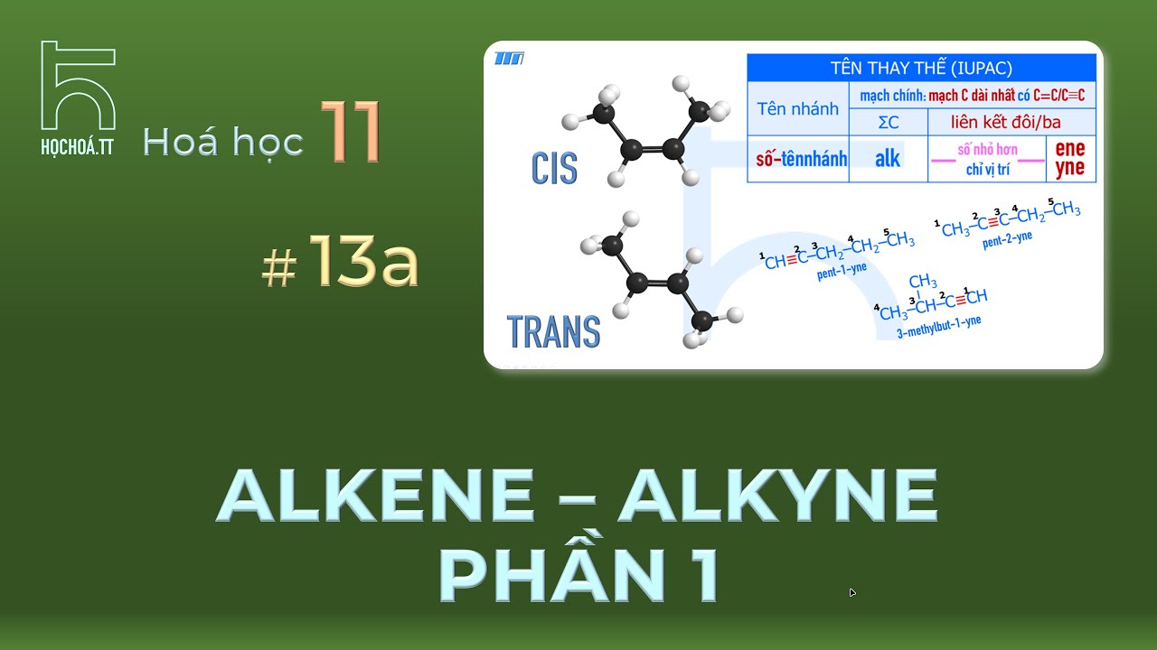 Alkene & Alkyne 1/2 - Đồng phân & Tính chất Vật lí (Hóa học 11) - YouTube