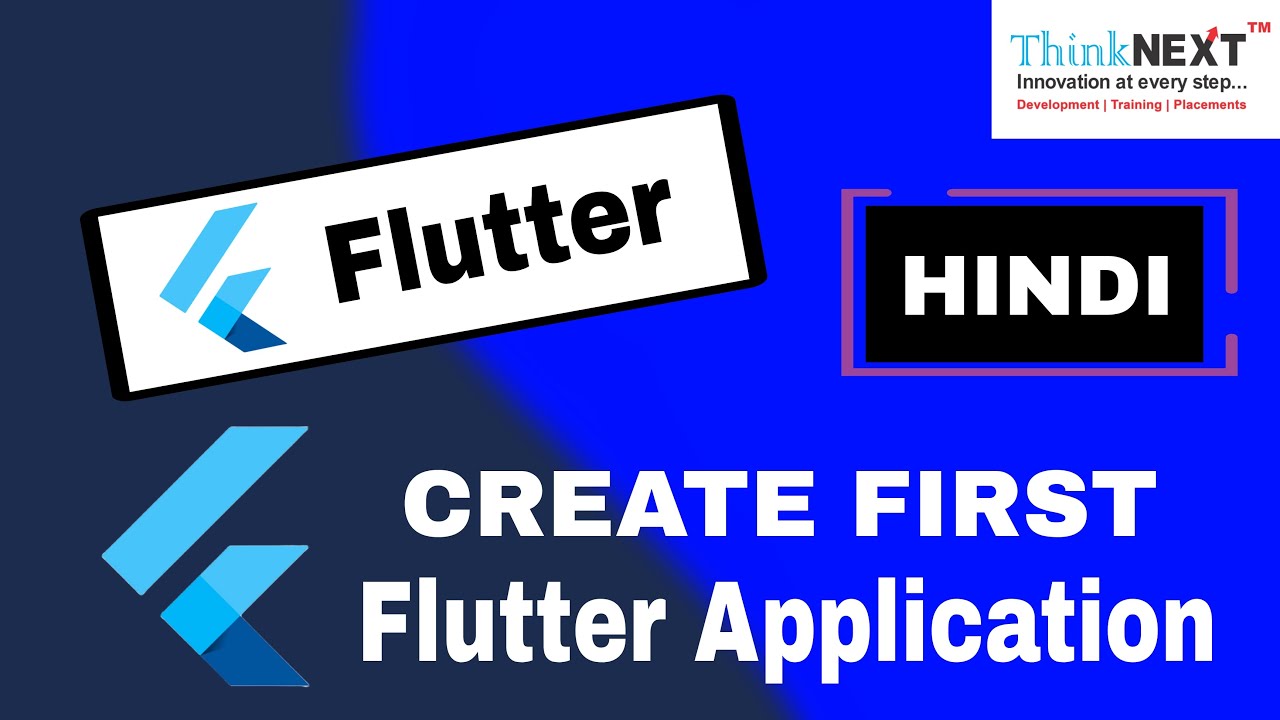 Create First Flutter Application in Hindi : Flutter Hello World ...