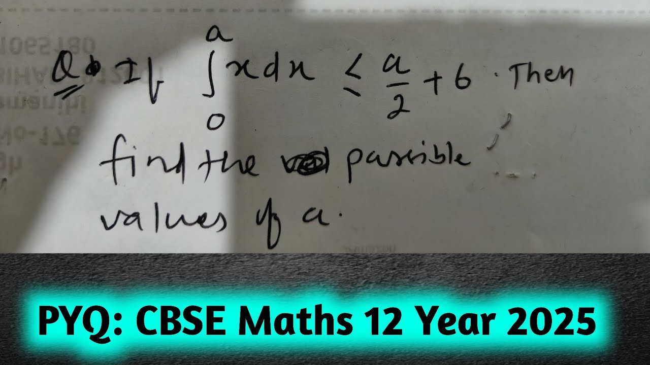 PYQ Maths Class 12 | Q.No3 Set-3 | CBSE |Code 65-2-3 - YouTube