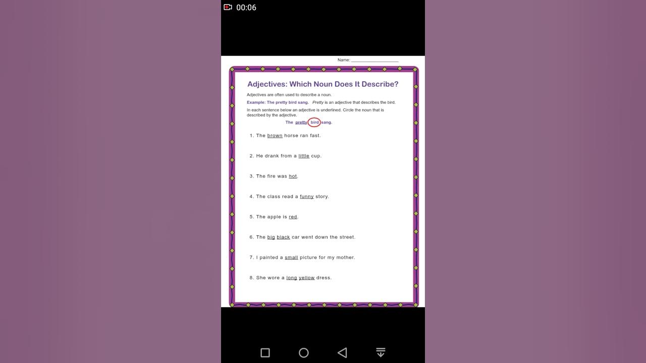 English Class 5 Adjectives Worksheet 1 YouTube english-class-5-adjectives-worksheet-1-youtube