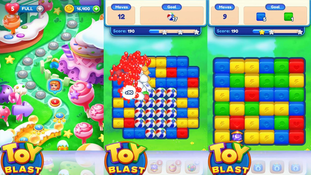 Toy Blast Match - 게임플레이 영상 [모바일게임] - YouTube