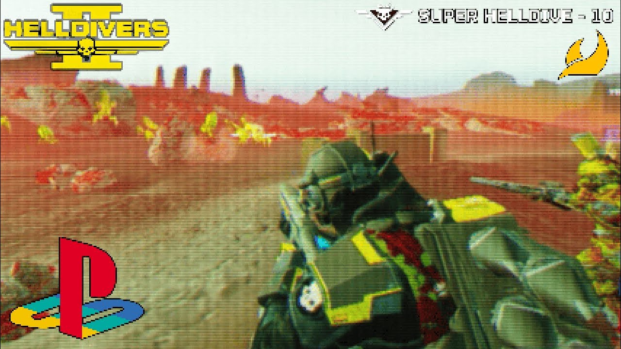 HELLDIVERS 2 but it's 1999' with Retro PlayStation Graphics Gameplay ...