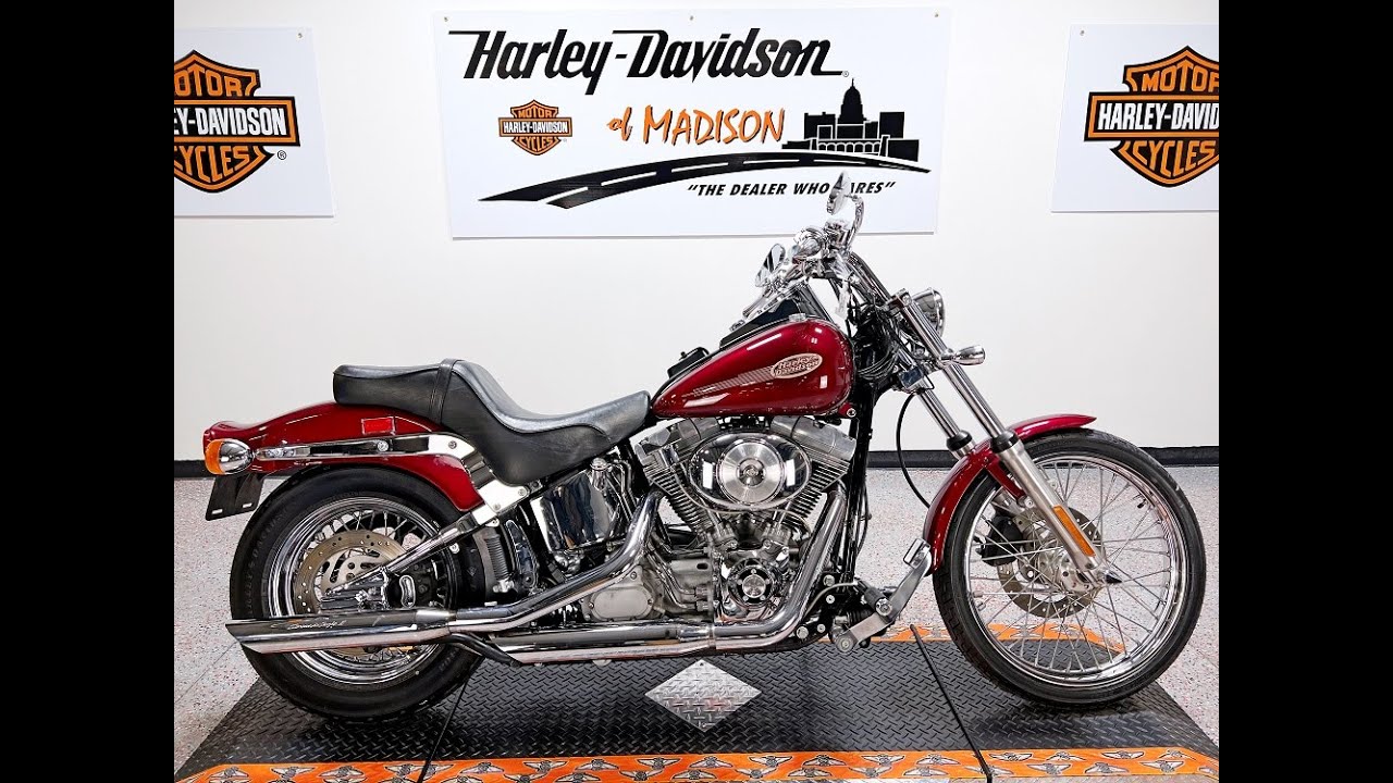 2000 FXST SOFTAIL 031797 LUXURY RICH RED - YouTube