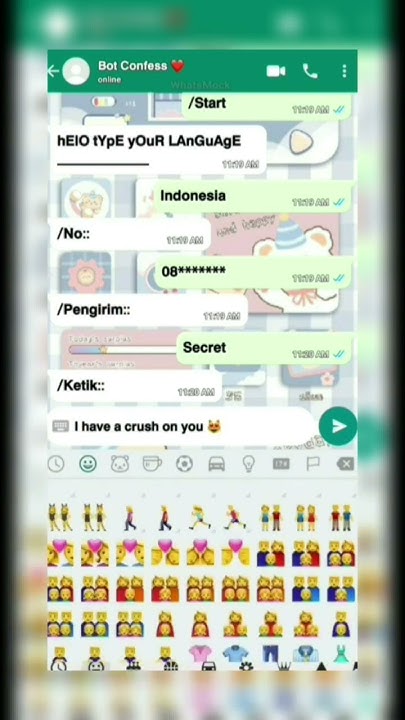 Pov Whatsmock : Confess ke crushnya adek pake bot confess #whatsmock Cr: Chelyne's || @pov Xcyan ...