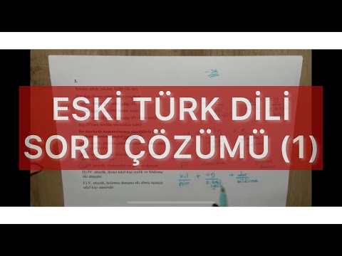 Eski Türk Dili Soru Çözümü (1. Bölüm) (2022 sorularına benzer!!) #öabtedebiyat #öabttürkçe
