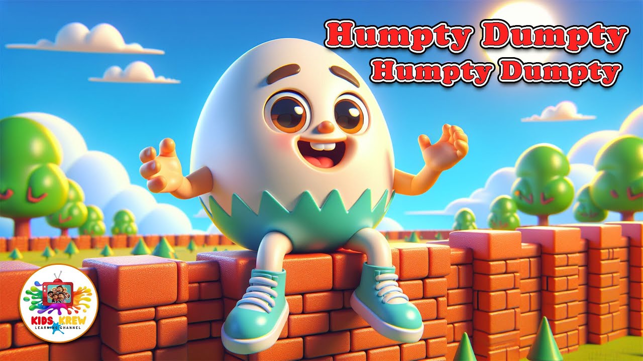 Humpty Dumpty Nursery Rhyme - 3D Animation English Rhymes for children ...