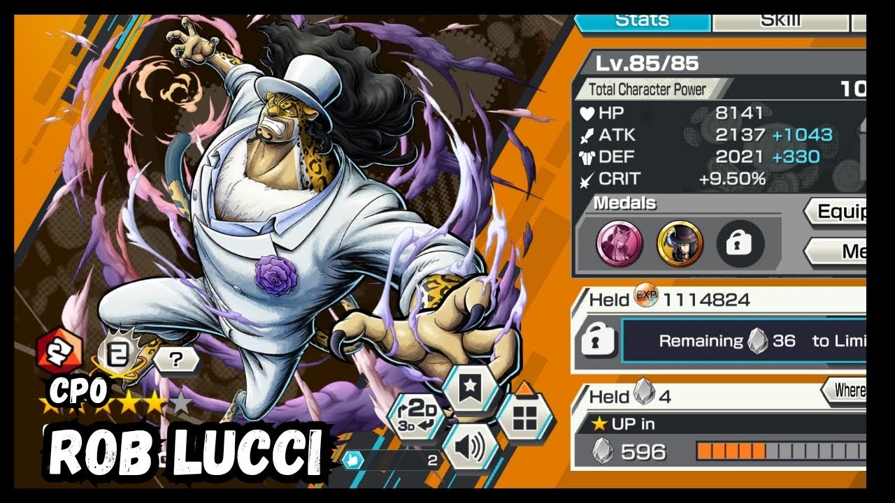 CP0 Rob Lucci | Gameplay • One Piece Bounty Rush • OPBR - YouTube