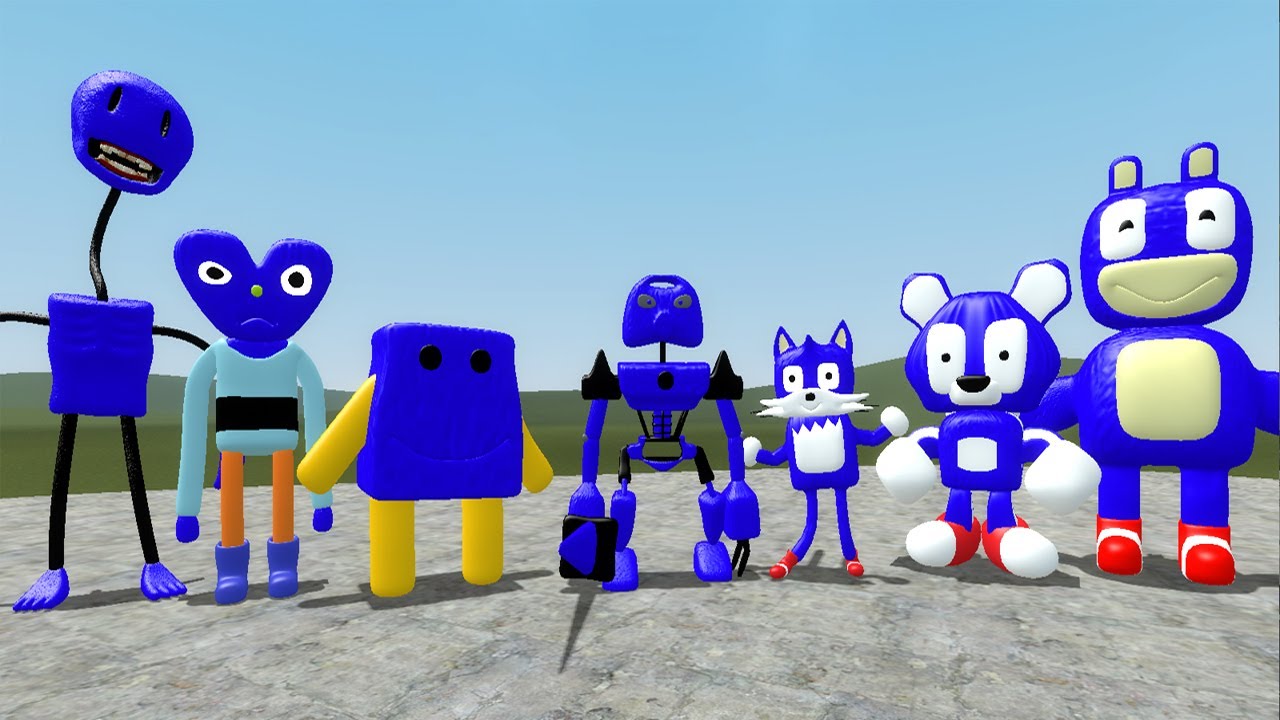 ALL NEW BLUE 3D SANIC CLONES MEMES V4 UPDATE in Garry's Mod - YouTube