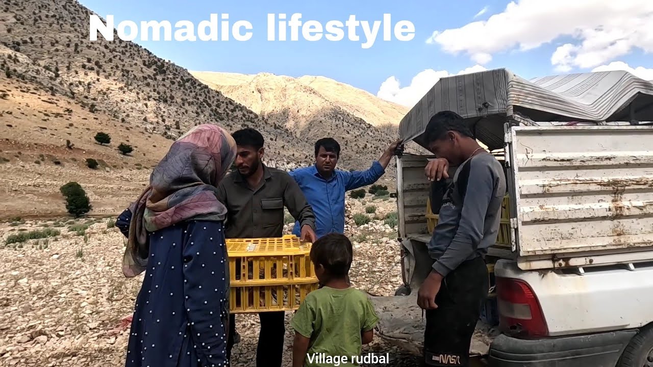 Nomadic lifestyle | Buy local chicken and dog | nomadic life - YouTube