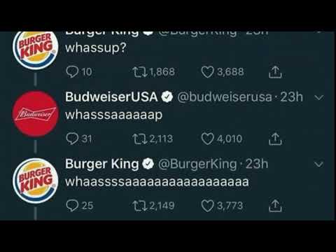 Burger King Budweiser Whassup Memes