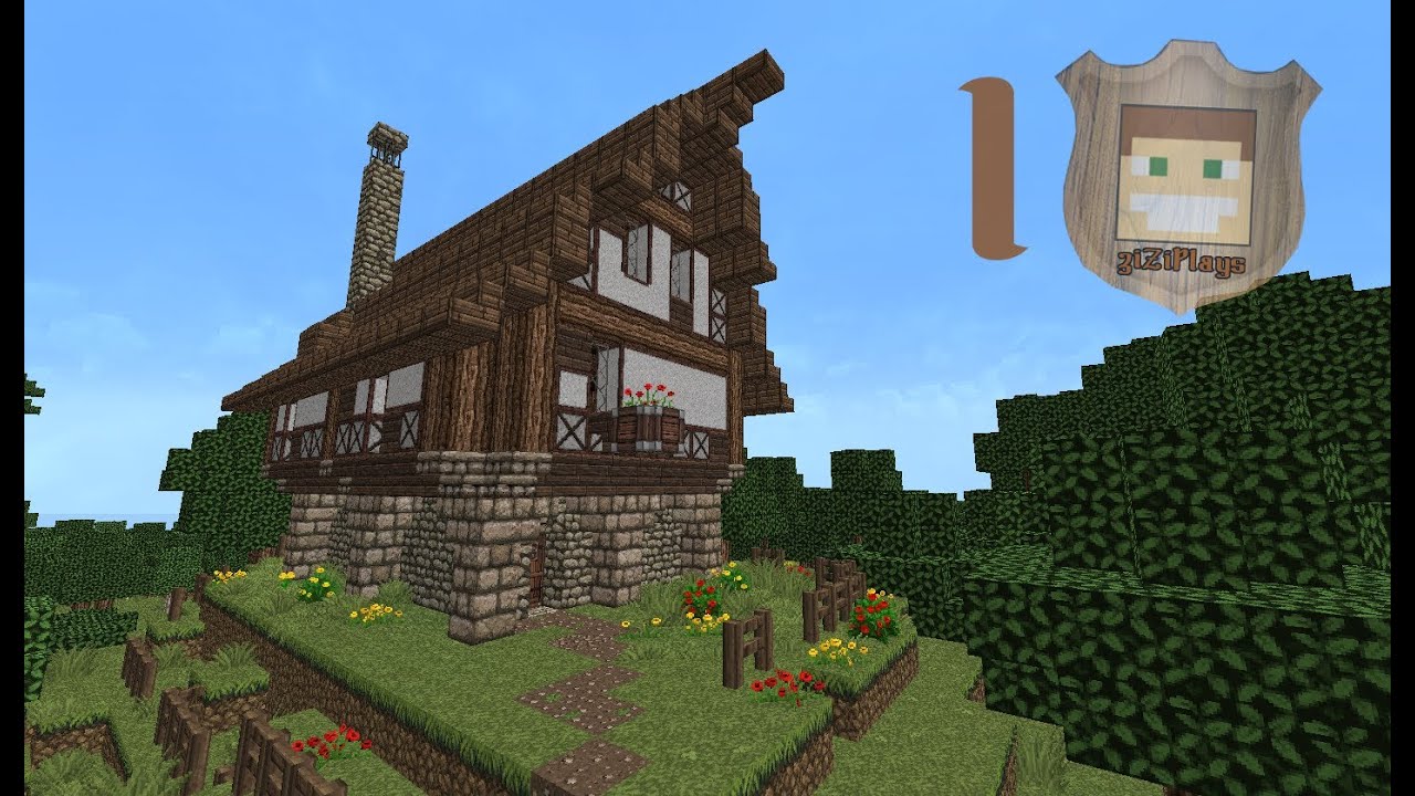 |Minecraft|Middle Age| Let's Build #1- Średniowieczna chata cz.1 - YouTube