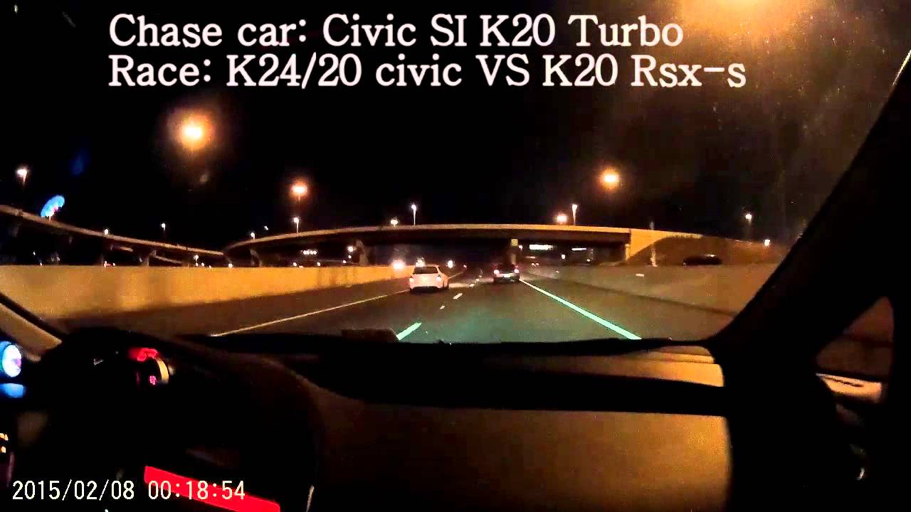 k24-20 hatch VS K20 rsx-s - YouTube