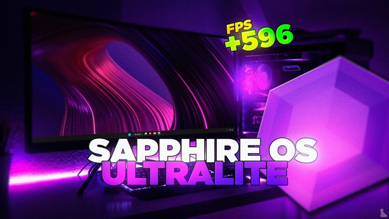 SapphireOS - O WINDOWS GAMER ULTRALITE QUE AUMENTA FPS E REDUZ INPUTLAG! - YouTube