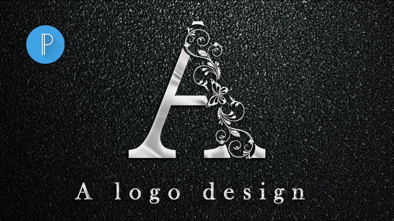 A Silver logo Design | How to make A logo design in pixellab ...