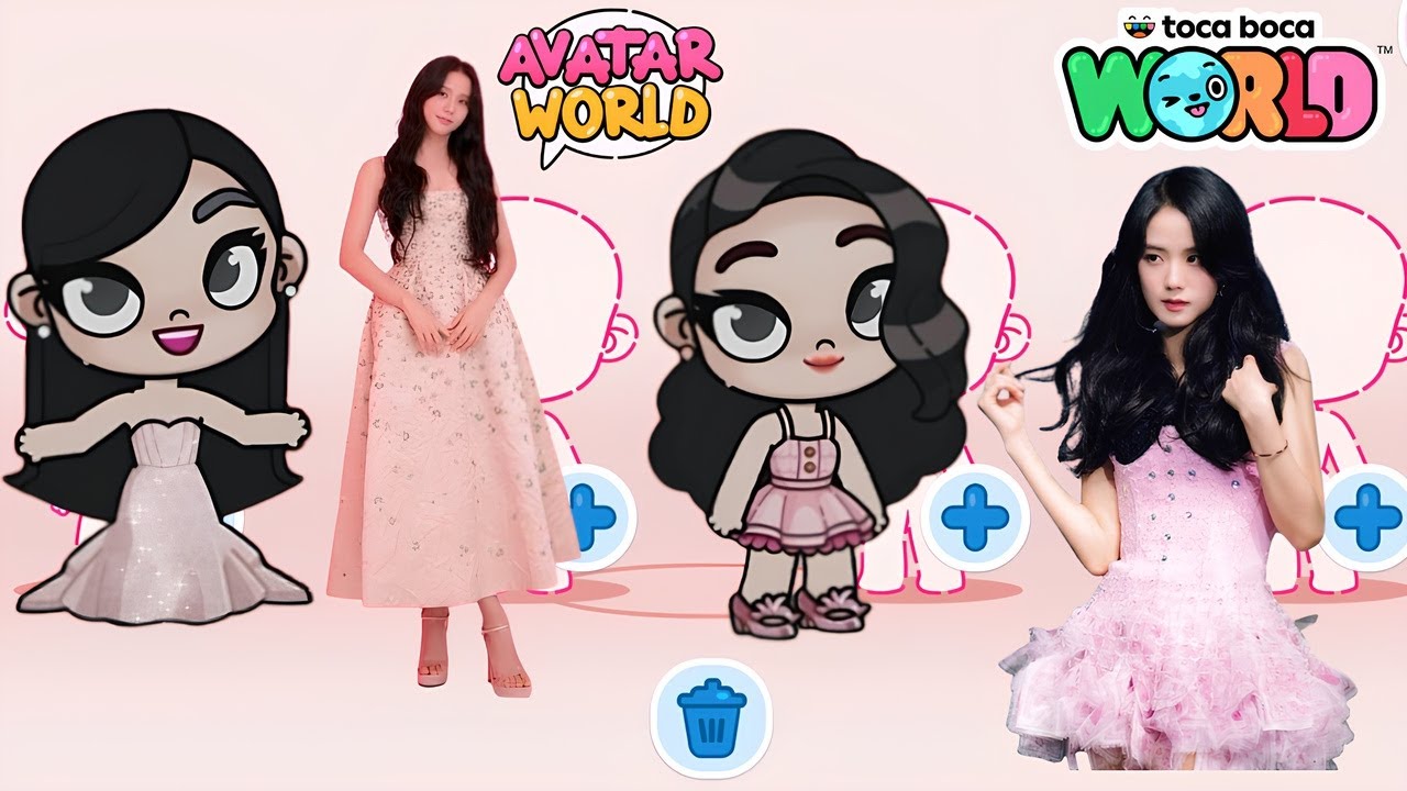 Avatar World: How To Create Jisoo from Black Pink 💖🤍#아바타월드 - YouTube
