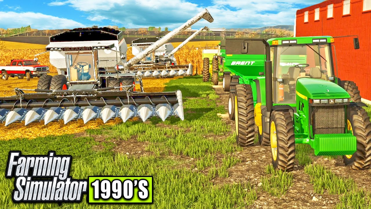 GIANT 1990'S AMERICAN CORN HARVEST! (WISCONSIN MAP) | FARMING SIMULATOR ...