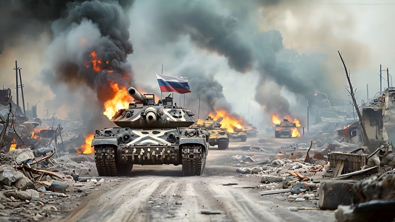 2 minutes ago! Russian tanks retreat after being bombarded by Ukrainian ...