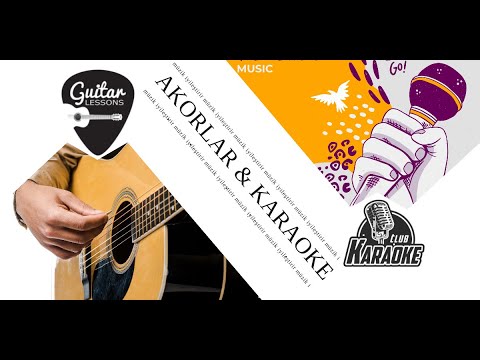 “Aşkın Nur Yengi - Geceler Düşman | Karaoke + Gitar Akorları | 🎸🎤”