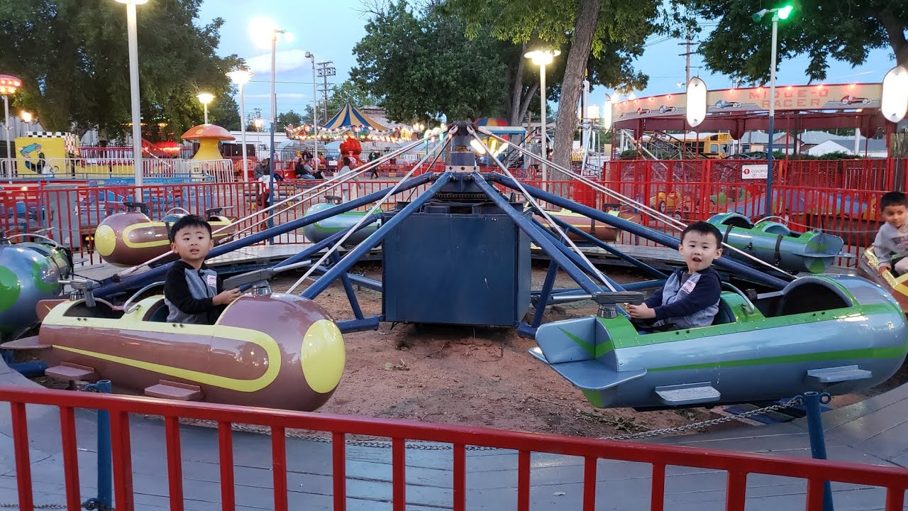 The six fun riding for little kids at Lakeside Amusement Park. - YouTube