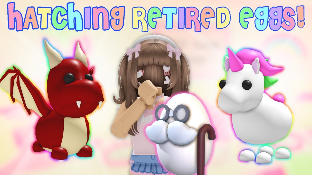 Hatching Retired Eggs! | Roblox Adopt Me | Riivv3r - YouTube