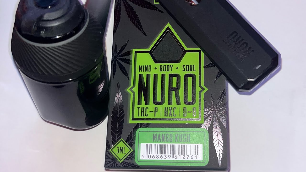 NURO THC-P HXC Delta-8 3 Gram Disposable (Mango Kush) Review - YouTube